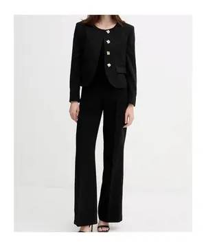 Marella Long Sleeve Jacket With Gold Button Detail