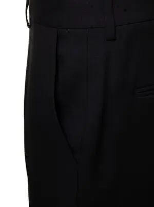 Celine Wool Gabardine Tapered Leg Trousers