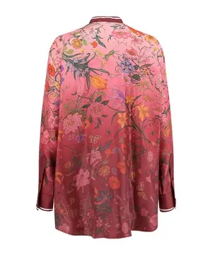 Gucci Flora Printed Long Sleeve Shirt