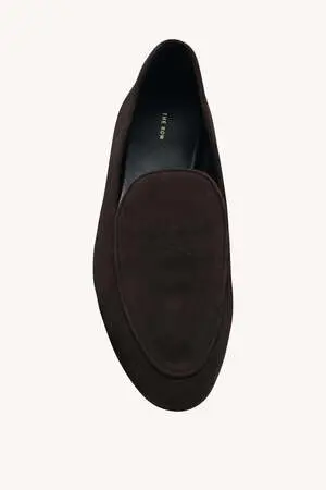 THE ROW Awar Loafers - Lacquer Brown