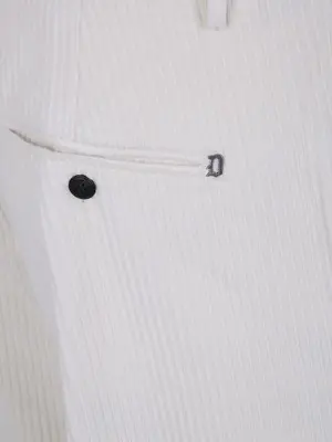 DONDUP Corduroy Straight Leg Trousers - Gray