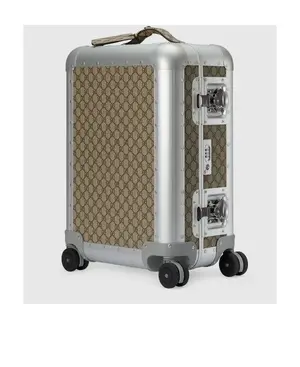 Gucci Gg Supreme Aluminum Trolley - Gray
