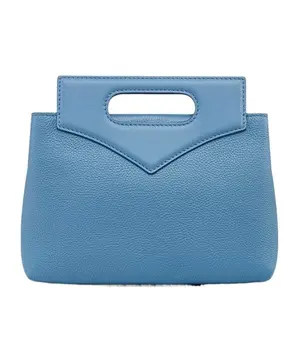 Mcm Soft Diamond Embossed Tote Bag - Blue