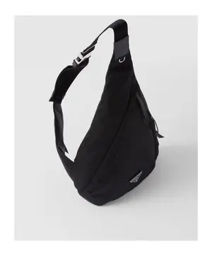 Prada Logo Plaque Zipped Backpack