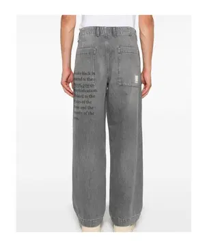 Emporio Armani Graphic Printed Straight-leg Jeans