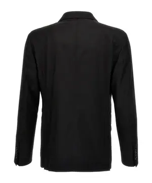 Tagliatore Double-breasted Two-piece Suit Set - Black