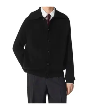 Bottega Veneta Long-sleeved Buttoned Cardigan - Black