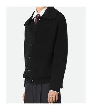 Bottega Veneta Long-sleeved Buttoned Cardigan - Black