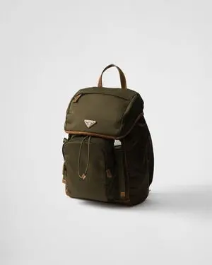 Prada Re-nylon And Suede Backpack