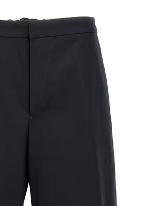 JIL SANDER Logo Embroidered Elastic Waist Trousers
