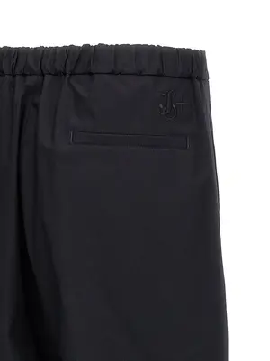 JIL SANDER Logo Embroidered Elastic Waist Trousers