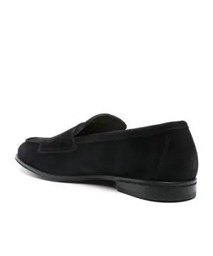 DOUCAL'S Suede Double Monk Strap Shoes - Black