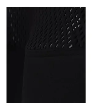 Alaïa Peplum Sleeveless Dress With Geometric Cutouts