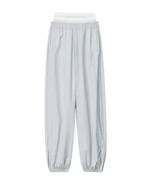 Alexander Wang Mid-rise Track Pants With Exposed Logo Trim