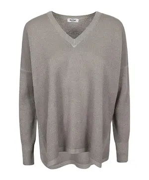 BASERANGE Long Sleeve V-neck Sweater