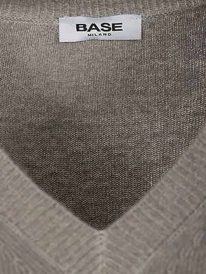 BASERANGE Long Sleeve V-neck Sweater