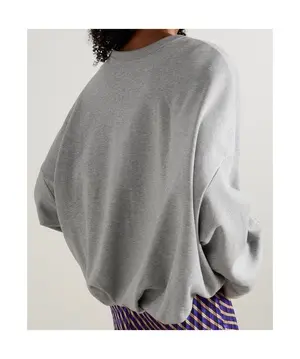 Dries Van Noten Cotton Knit Draped Sweatshirt
