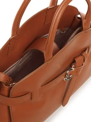 COCCINELLE Sabine Medium Tote Bag With Logo Stamp - Brown