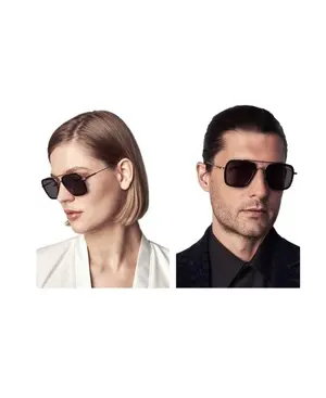 Dita Logo Square Frame Sunglasses