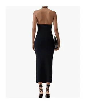 Jacquemus Sleeveless Halter Neck Knitted Dress
