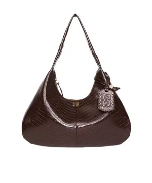 GANNI Croc Effect Extra Large Hobo Bag