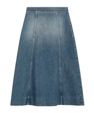 Valentino Garavani Denim Midi Skirt