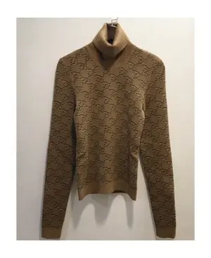Fendi High-necked Pullover With Ff Karligraphy Pattern