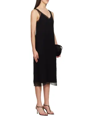 TOTEME Sleeveless Chiffon Midi Dress