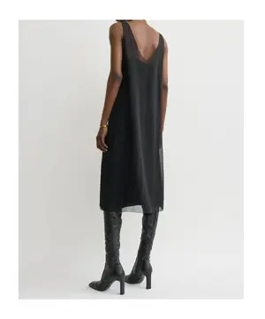 TOTEME Sleeveless Chiffon Midi Dress