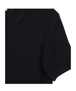 Thom Browne Short-sleeve Knit Polo Shirt