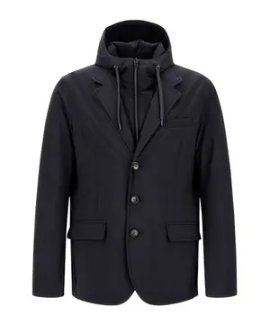 Herno Hooded Three-button Jacket
