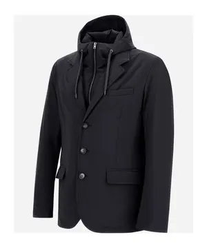 Herno Hooded Three-button Jacket