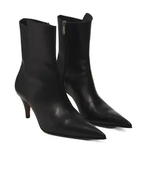 Alexander McQueen Birdee Pointed-toe Ankle Boots