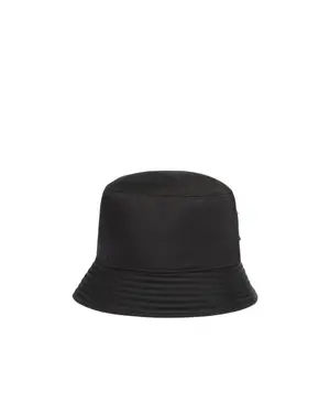 Prada Triangle-logo Pocket Bucket Hat - Black