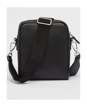 Prada Leather Shoulder Bag With Removable Pouch