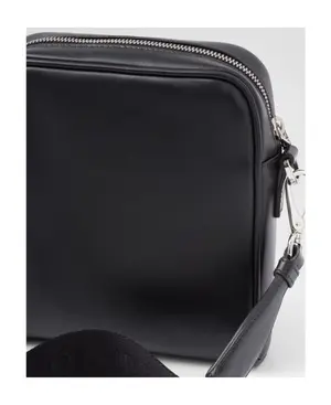 Prada Leather Shoulder Bag With Removable Pouch