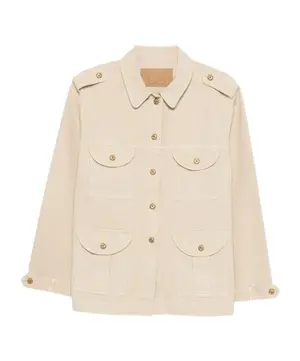 BLAZÉ MILANO Saharan Pocket Cotton Jacket - Nude