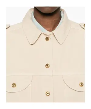 BLAZÉ MILANO Saharan Pocket Cotton Jacket - Nude