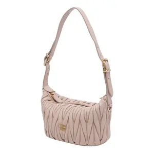 Miu Miu Logo Shoulder Bag - Nude