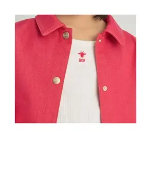 Dior Logo Button Denim Jacket
