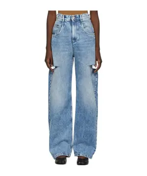 MAISON MARGIELA High-waisted Cut-out Jeans