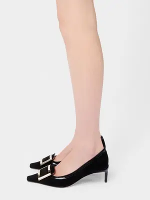 ROGER VIVIER Viv Canard" Pumps With Metal Buckle