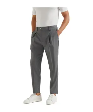 Brunello Cucinelli Tailored Wool Trousers - Black
