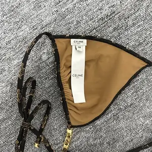 Celine Triangle Top In Monogram Jersey - No