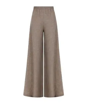 Fabiana Filippi Elastic Waist Wide Leg Pants - Gray