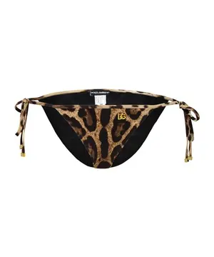 Dolce & Gabbana Leopard-printed Bikini Bottom - Black