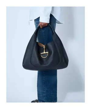 Gucci Softbit Maxi Shoulder Bag - Black