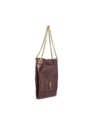 Saint Laurent Logo Plaque Chained Shoulder Bag