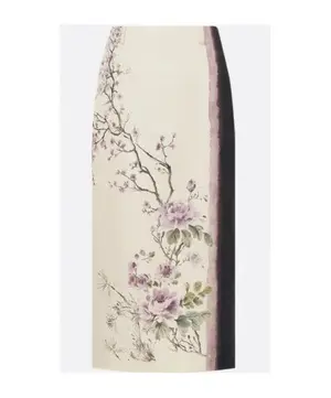 DIOR Dior Floral Print Midi Skirt