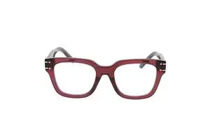 Dior Square Frame Eyeglasses - Red